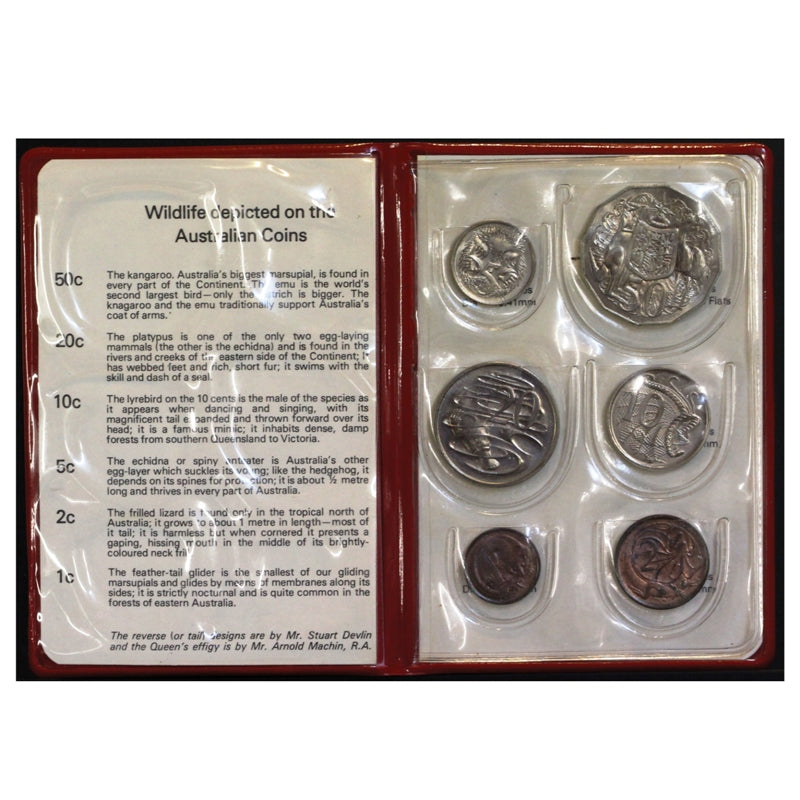 1975 Mint Set Red Wallet - Wynyard Coin Centre – M.R.Roberts - Wynyard ...