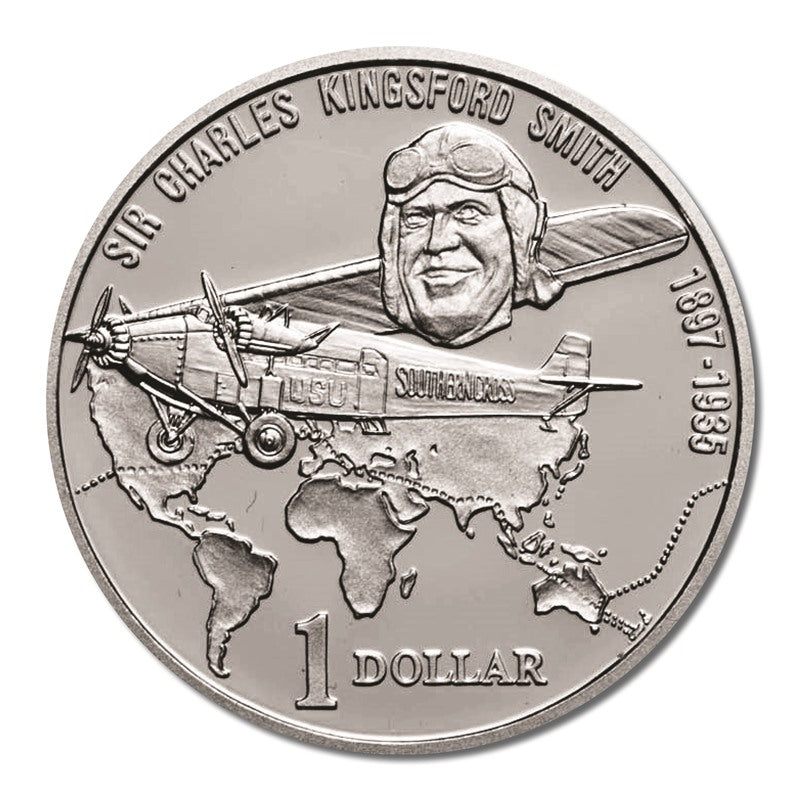 $1 1997 Kingsford Smith Silver Proof - Wynyard Coin Centre – M.R ...